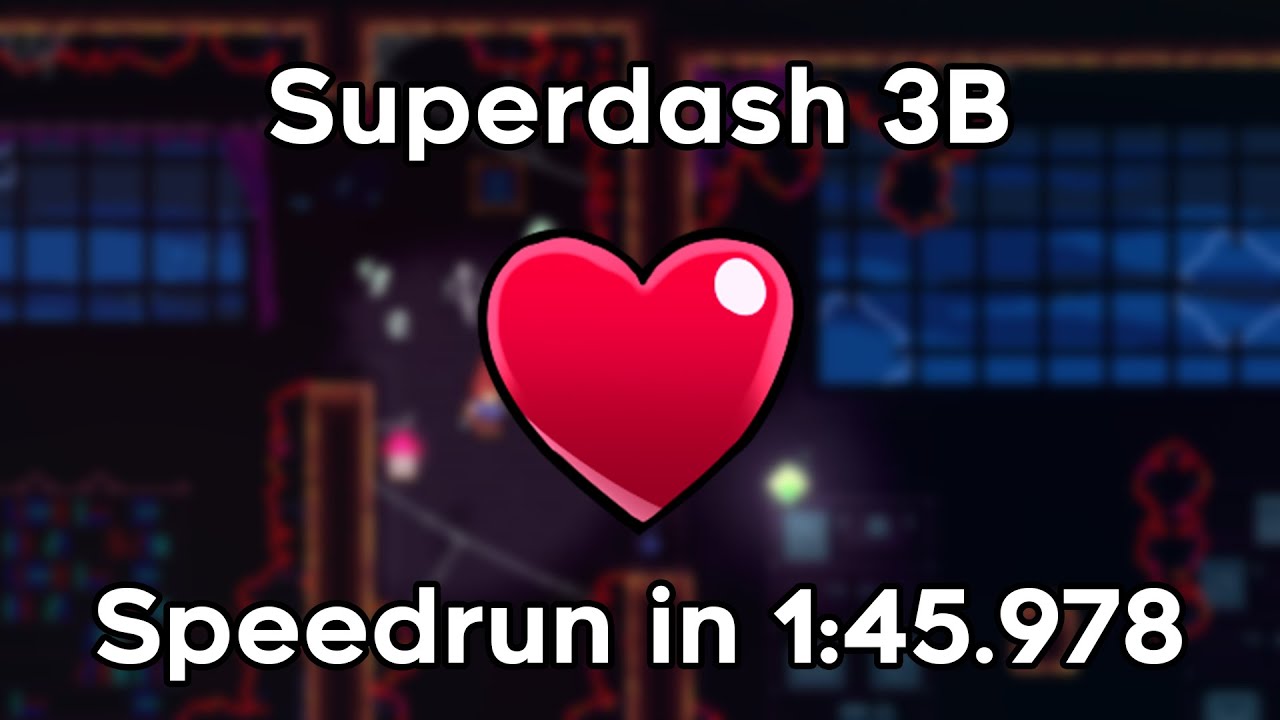 Celeste: Superdash 3B Speedrun in 1:45.978 - YouTube