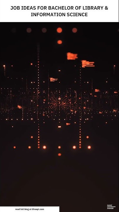 job ideas for Bachelor of Library & Information Science - YouTube