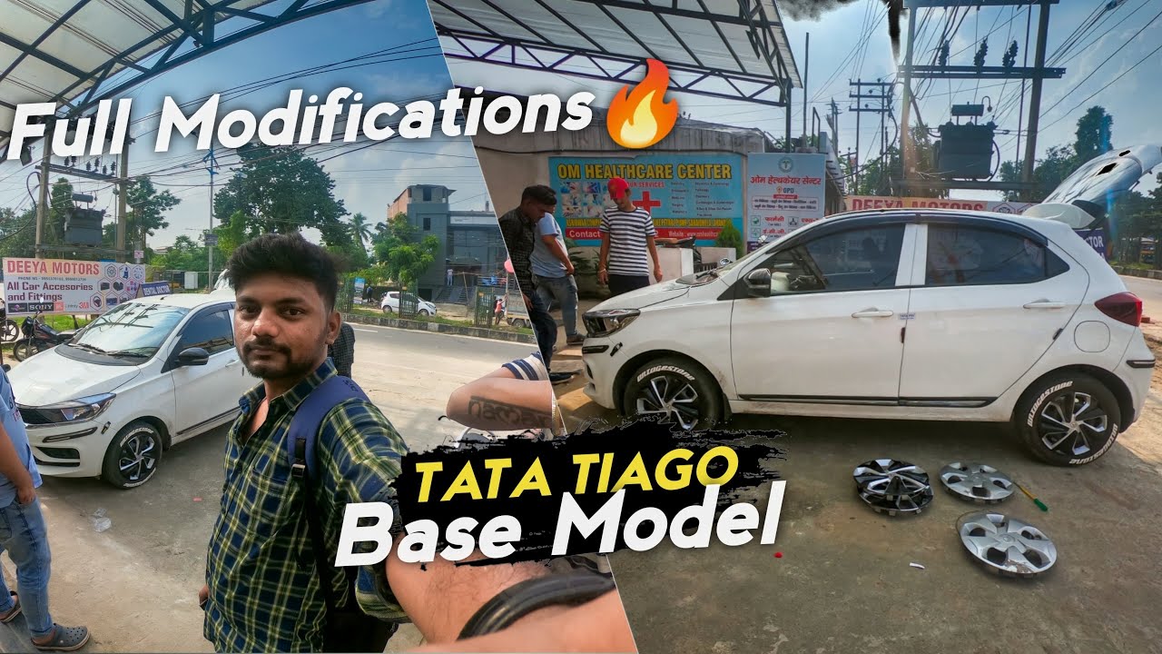 Tata Tiago XT Base Model Ko Top Model Modification 2022 || Roof Black ...