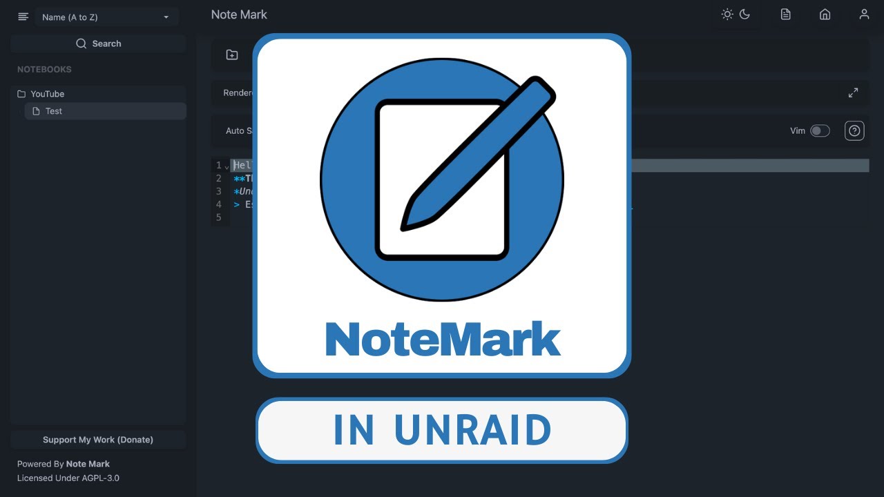 Mit NoteMark Notizen erstellen und teilen - Unraid Tutorial | Easy Tec - YouTube