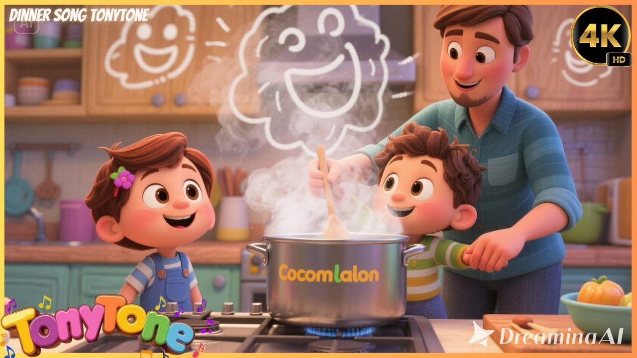 🍴 Dinner Time Song for Kids | Fun Cooking & Learning Song 👦👧🎶 | Family ...
