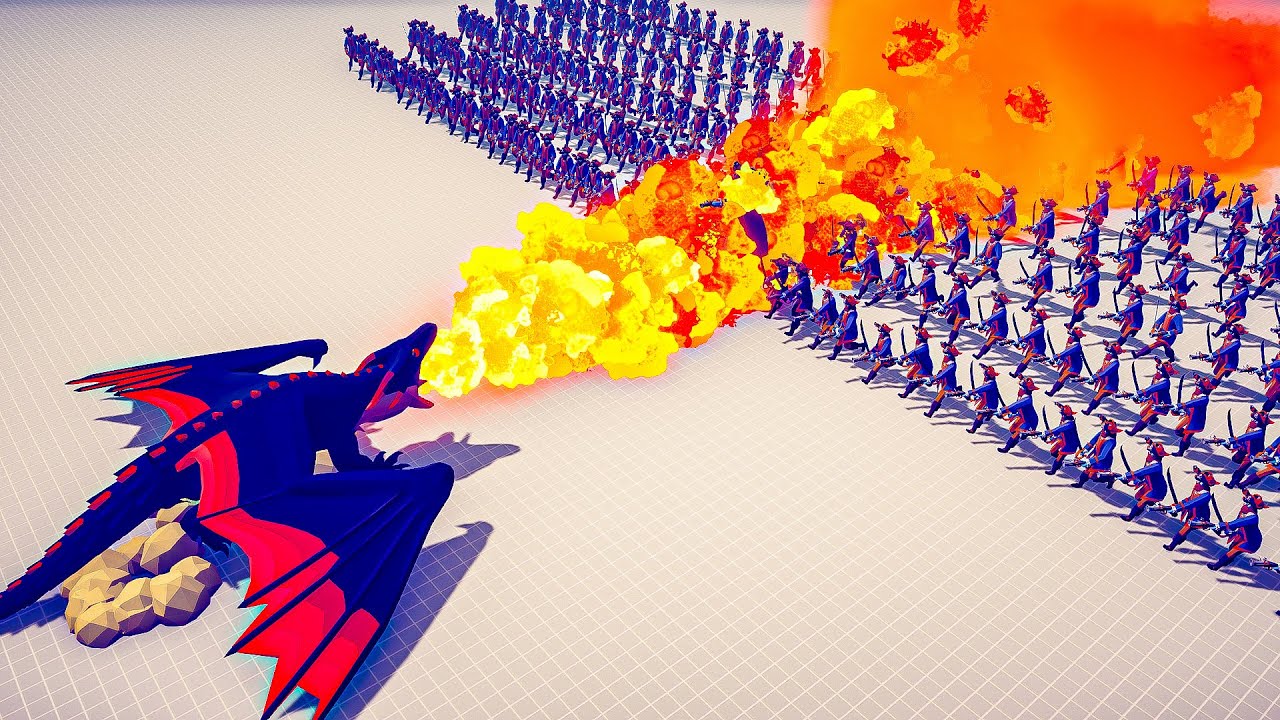 DRAGON vs UNITS ARMY | TABS - Totally Accurate Battle Simulator - YouTube