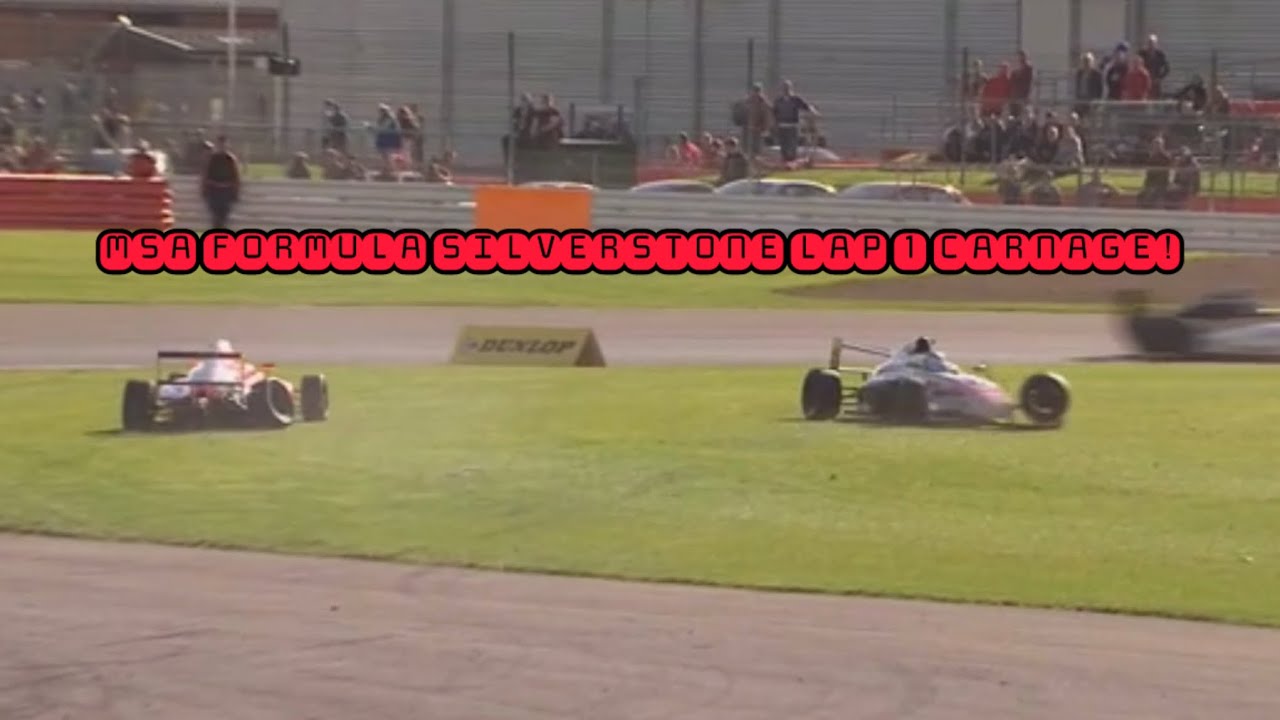 MSA FORMULA 2015 SILVERSTONE LAP 1 CARNAGE! - YouTube