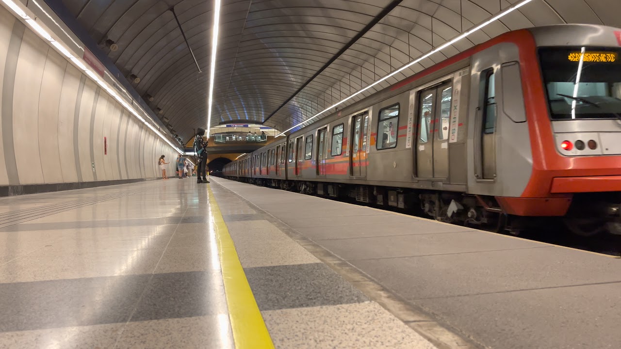 ♦♦♦ Metro LAS MERCEDES 🚇 Puente Alto 💜 Santiago de CHILE 😎 (4K) 2021 ...