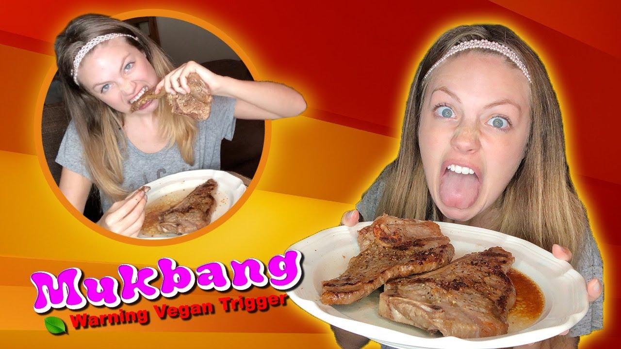 Girl Eats Steak with Hands - SAVAGE MUKBANG 🥩 - YouTube