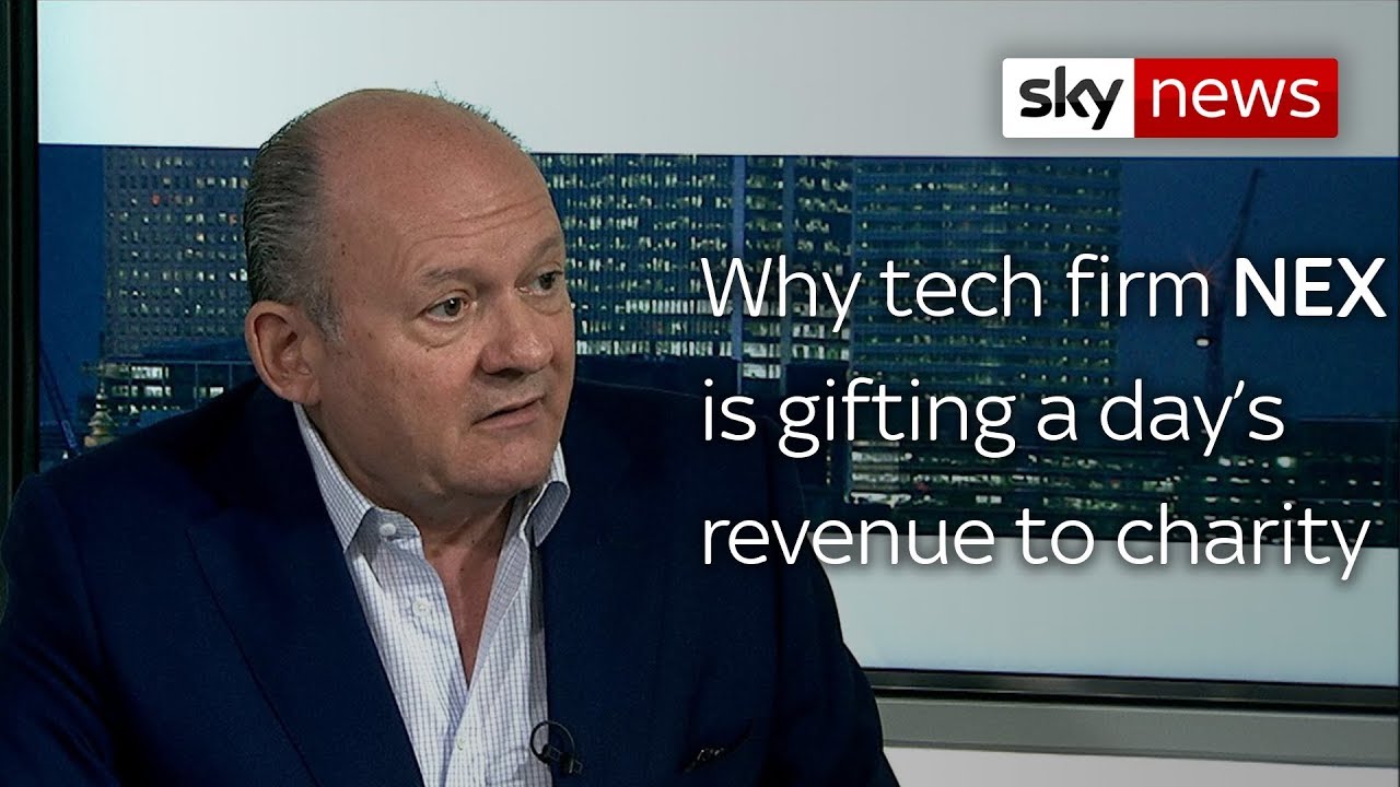 NEX group boss on giving a day's revenue to charity - YouTube