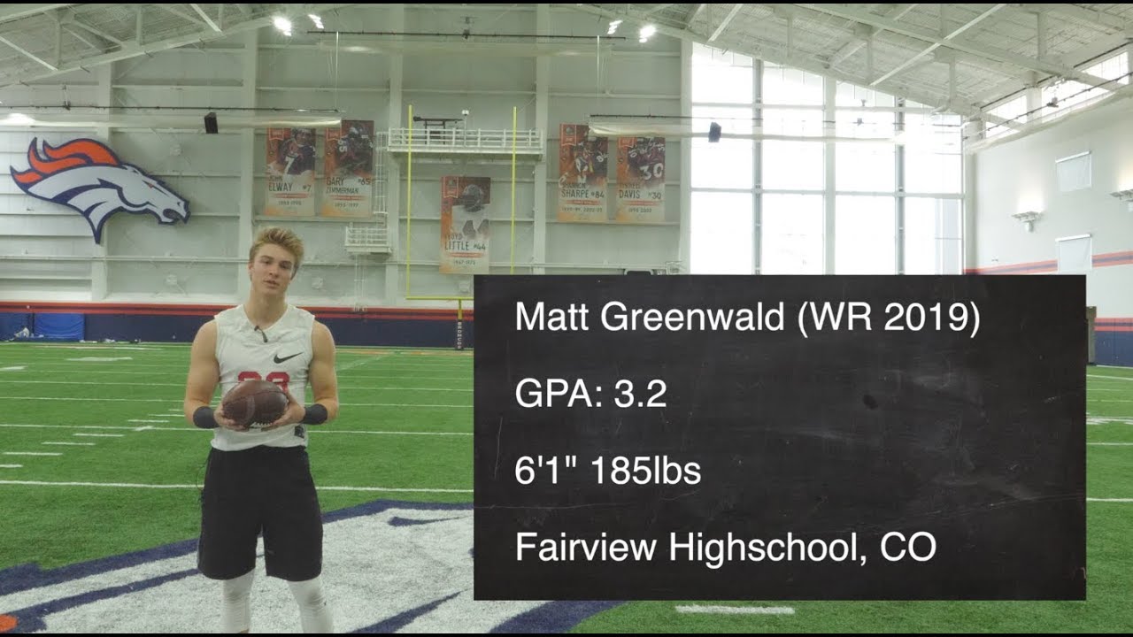 Matt Greenwald (WR 2019) Route Tree Workout - YouTube