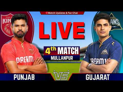 PBKS vs GT, 4th Match IPL 2026 | Live Cricket Match Today | Punjab vs Gujarat Live | IPL MATCH Today