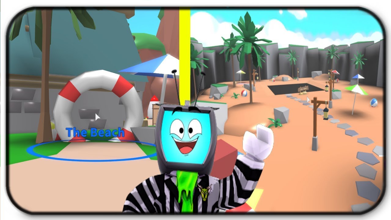 *Four Epic Codes* Awesome New Beach Update In Roblox Mining Simulator - YouTube