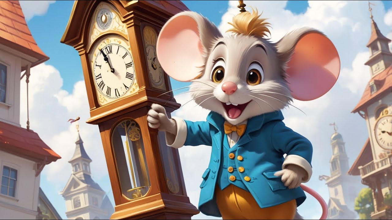 "Hickory Dickory Dock 🐭 | Catchy Clock Song & Nursery Rhyme for Kids ...