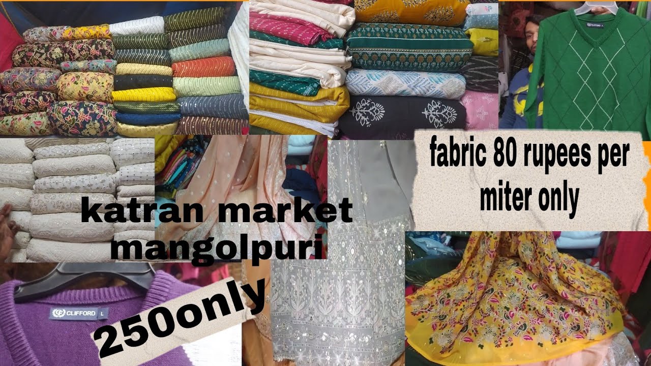 katran market mangolpuri new fabric collectios+cardigans+ jwellery ...