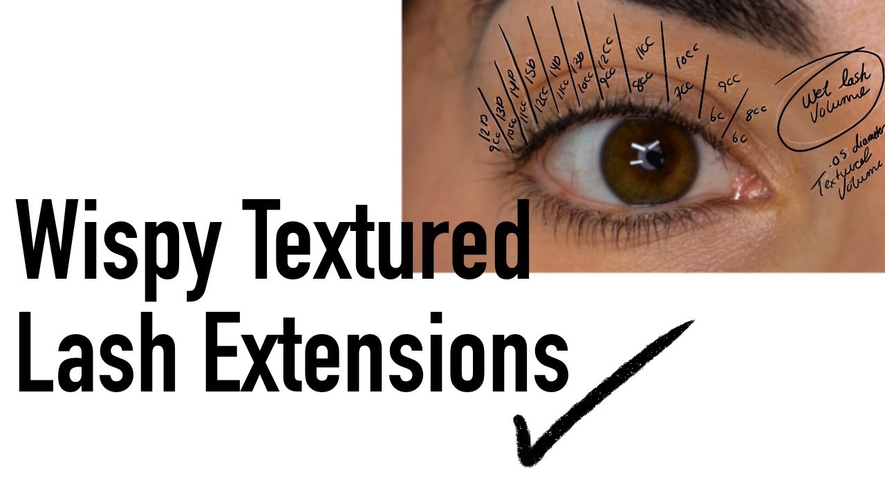 Textured Eyelash Extensions 101 | Wispy Lash Extension Tutorial - YouTube
