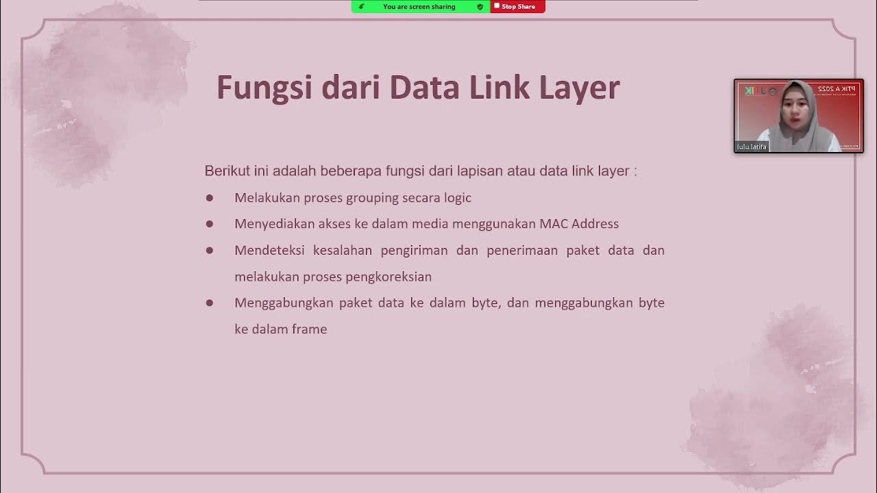 VIDEO PRESENTASI BERJUDUL "DATA LINK LAYER" - YouTube