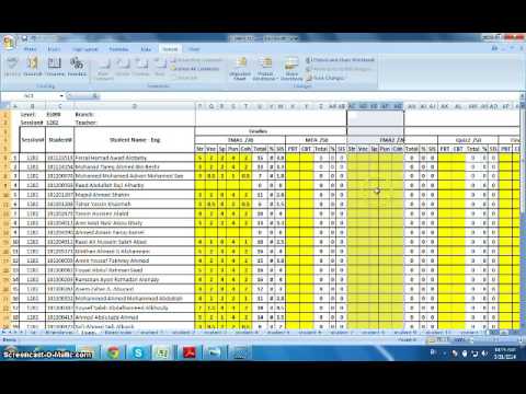 Progress report card Arabic - YouTube