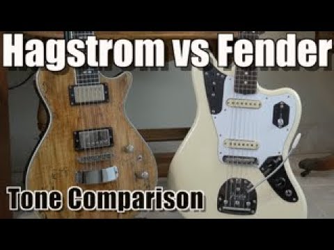 Hagstrom Ultra Swede Spalted Maple vs Fender Jaguar Johnny Marr ...