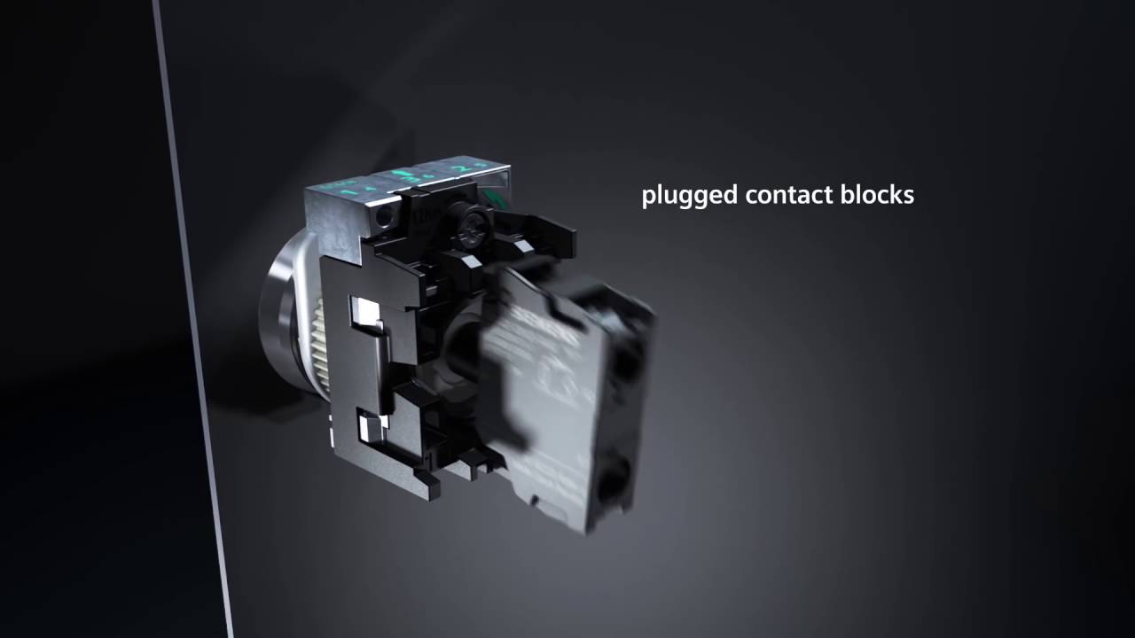 Siemens Easy to assemble push buttons and signaling devices - YouTube