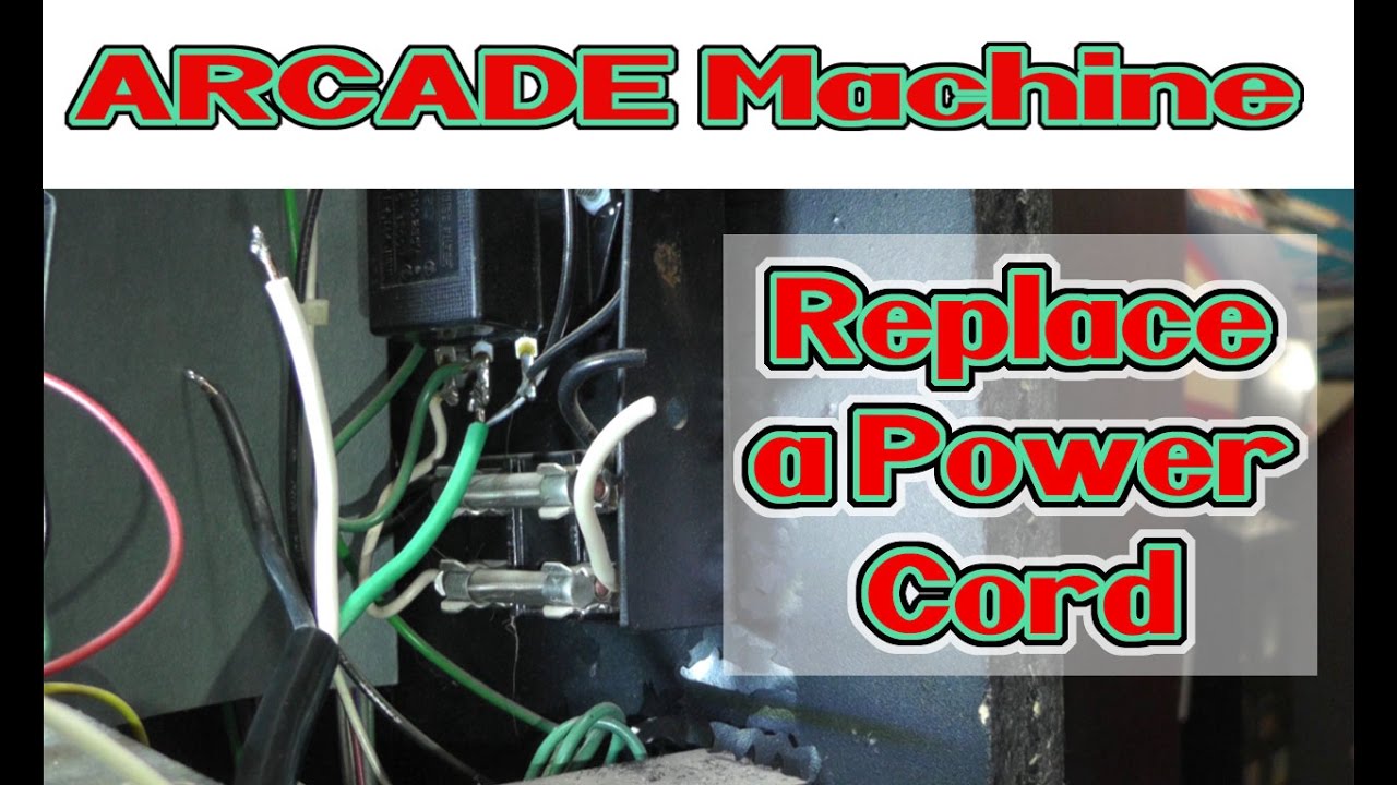 Replacing a Power Cord in an Arcade Machine - YouTube