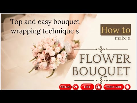 Wrapping flower bouquet small flower bouquet wrapping tutorial flower ...