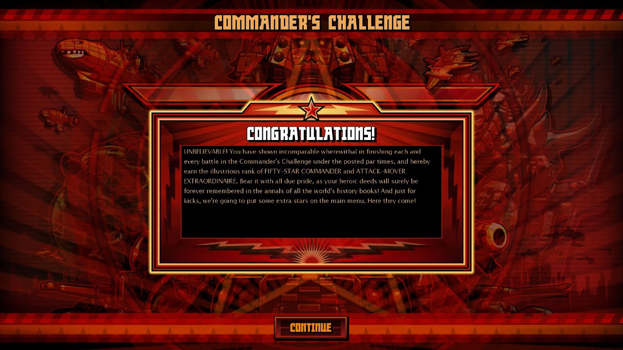 RA3 Uprising Commander's Challenge Ending - YouTube