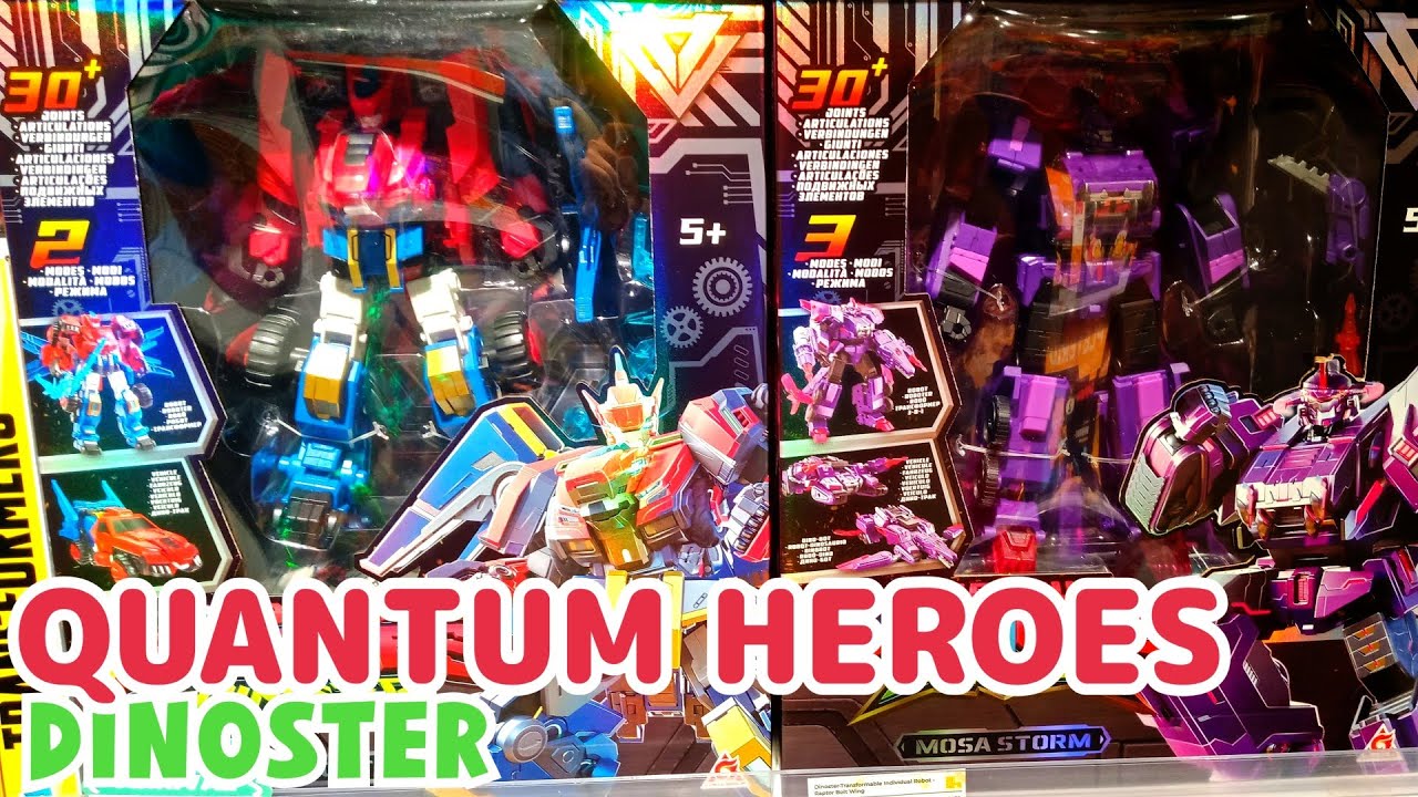QUANTUM HEROES DINOSTER - MOSA STORM - RAPTOR BOLT WING - REVIEW MAINAN ...