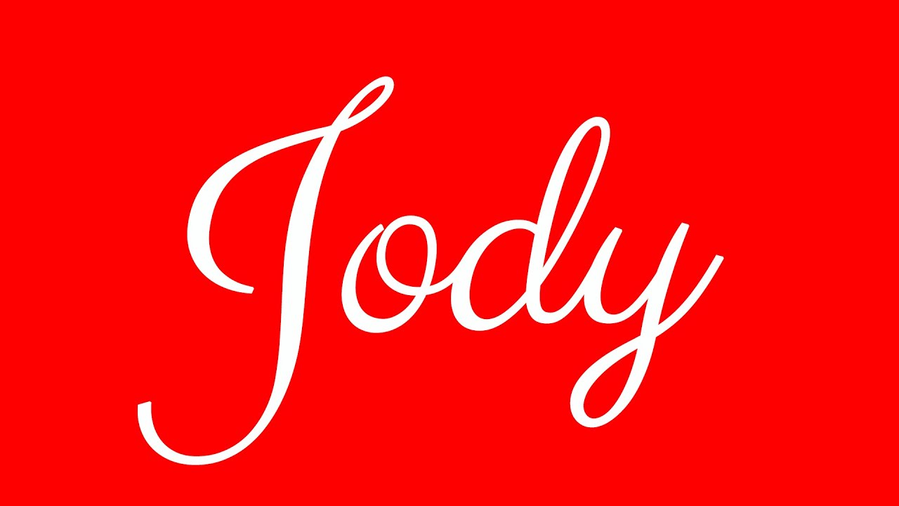 Learn how to Sign the Name Jody Stylishly in Cursive Writing - YouTube