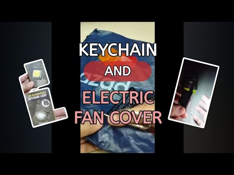UNBOXING KEY CHAIN LIGHT & ELECTRIC FAN COVER - YouTube