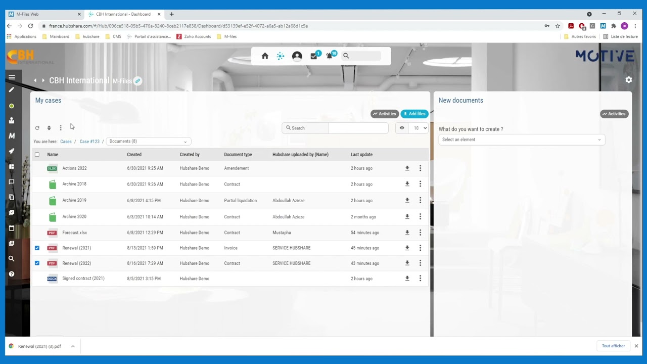 Hubshare with M Files example video - YouTube