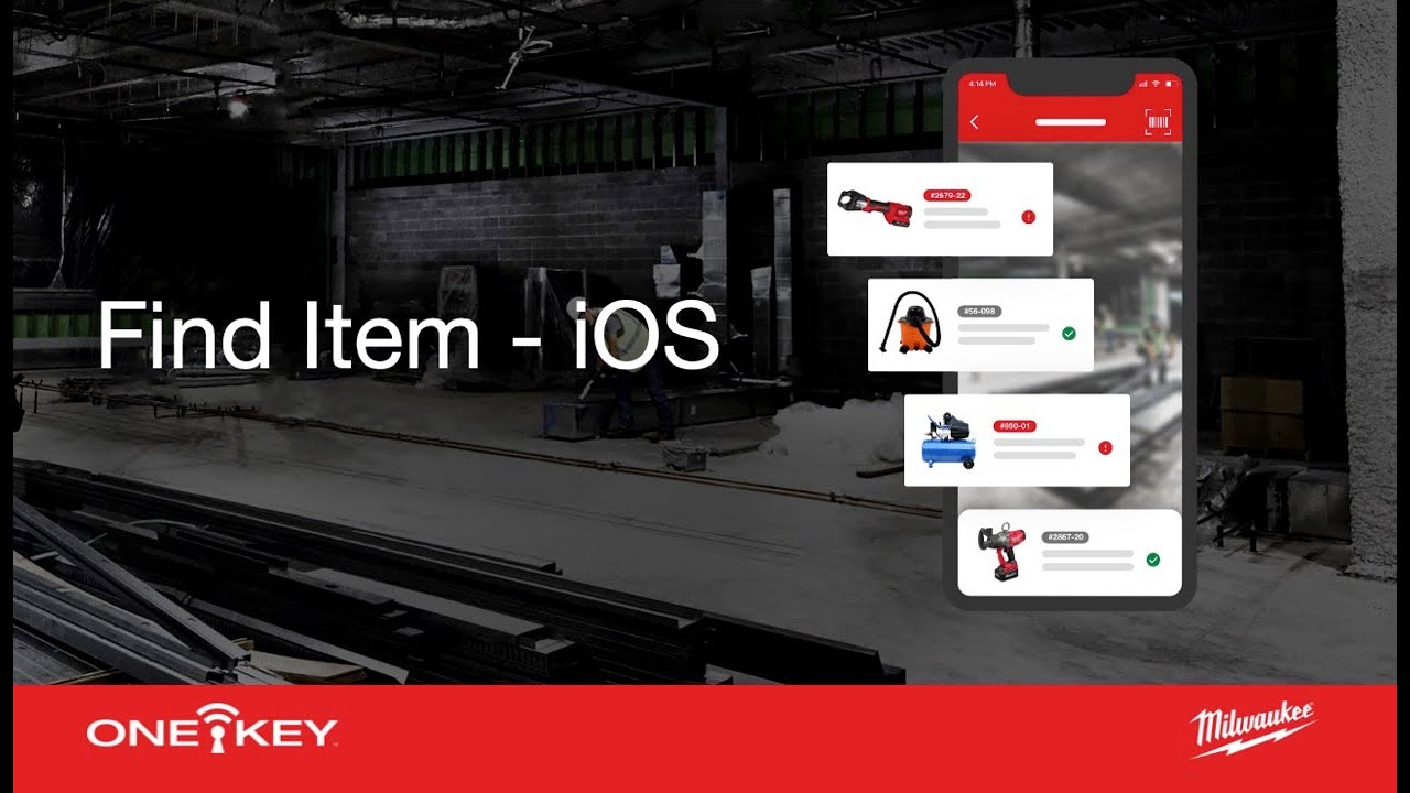 Tool Tracking: Using “Find Item” Feature | One-Key Support for iOS ...
