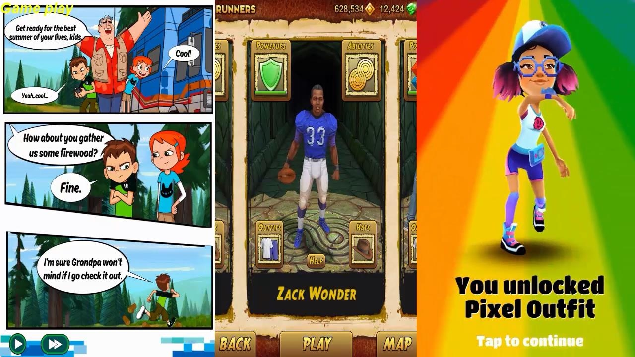 Temple Run 2 | ZACK WONDER VS Subway Surfers VS Ben 10: Up to Speed ...