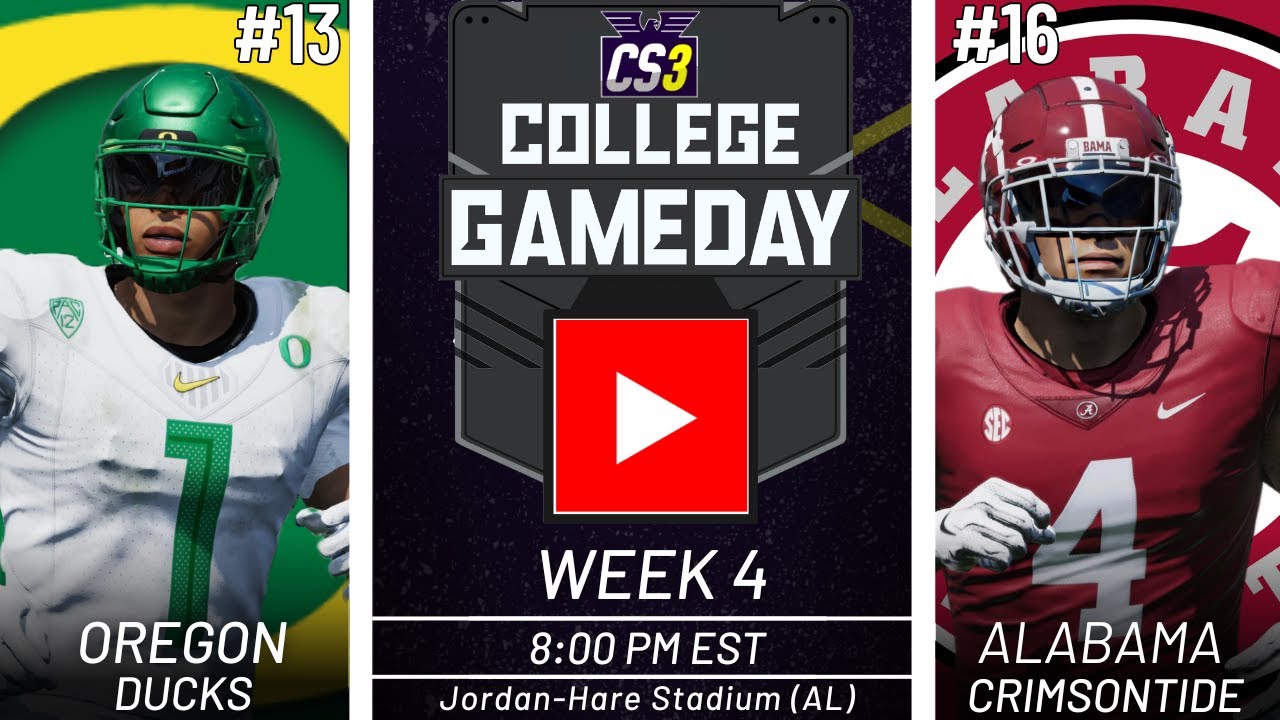CS3 #13 Oregon vs. #16 Alabama Week 4 | Madden 22 - YouTube