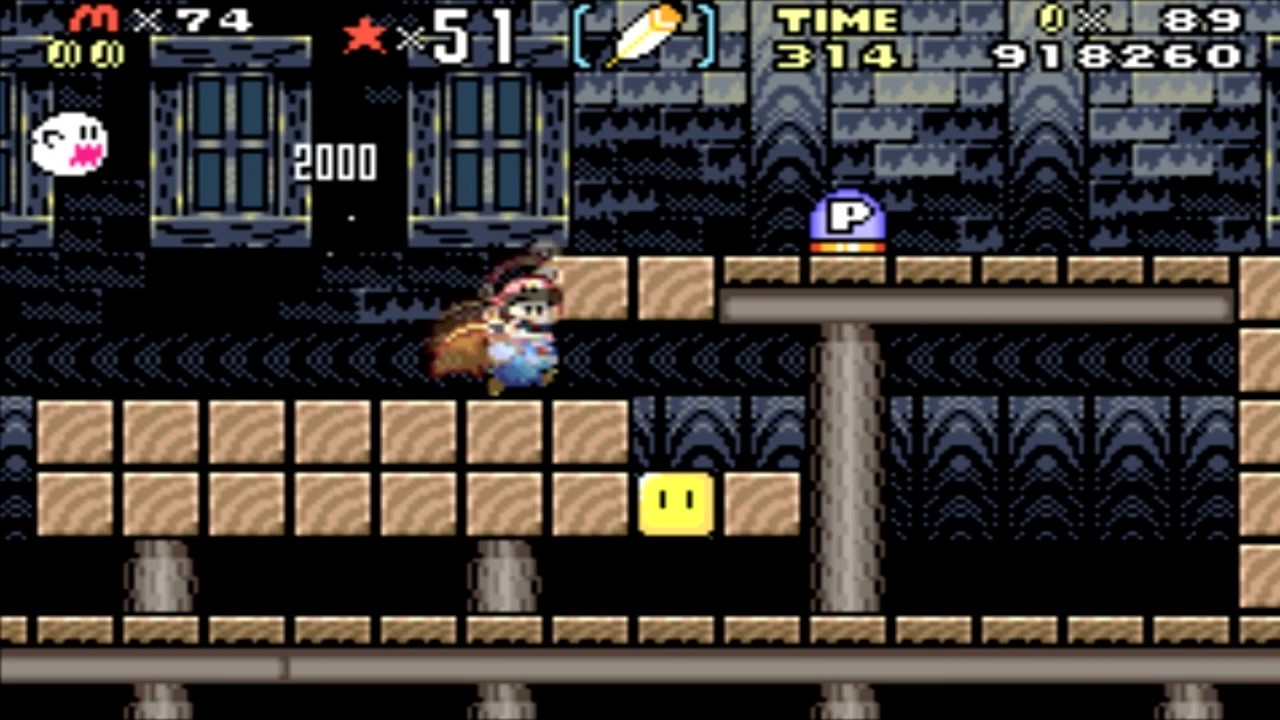 Super Mario Advance 2 - Super Mario World (GBA) Forest Ghost House ...