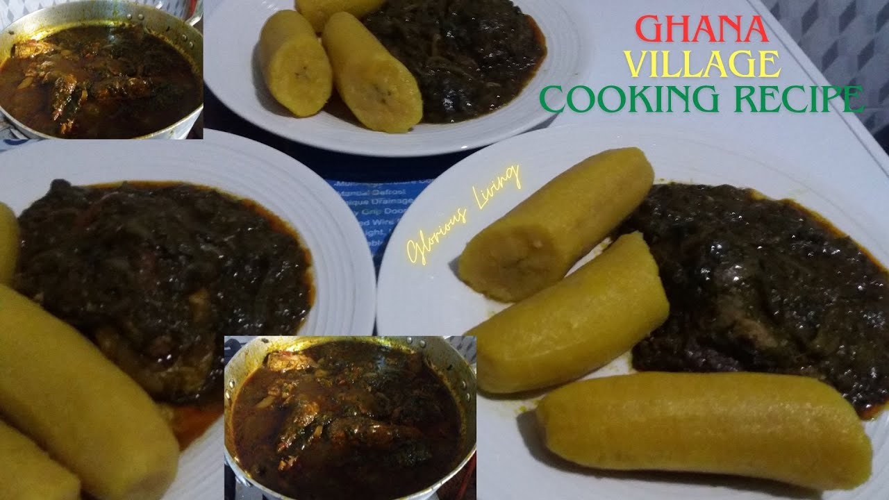 Ghana Village Cooking Recipe // Kontomire Stew #delicious - YouTube