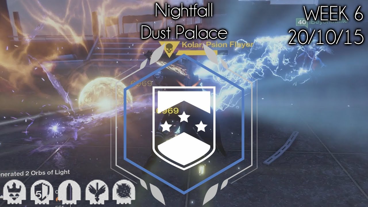 Destiny | Nightfall Dust Palace Walkthrough (Oct 20th 2015) - YouTube