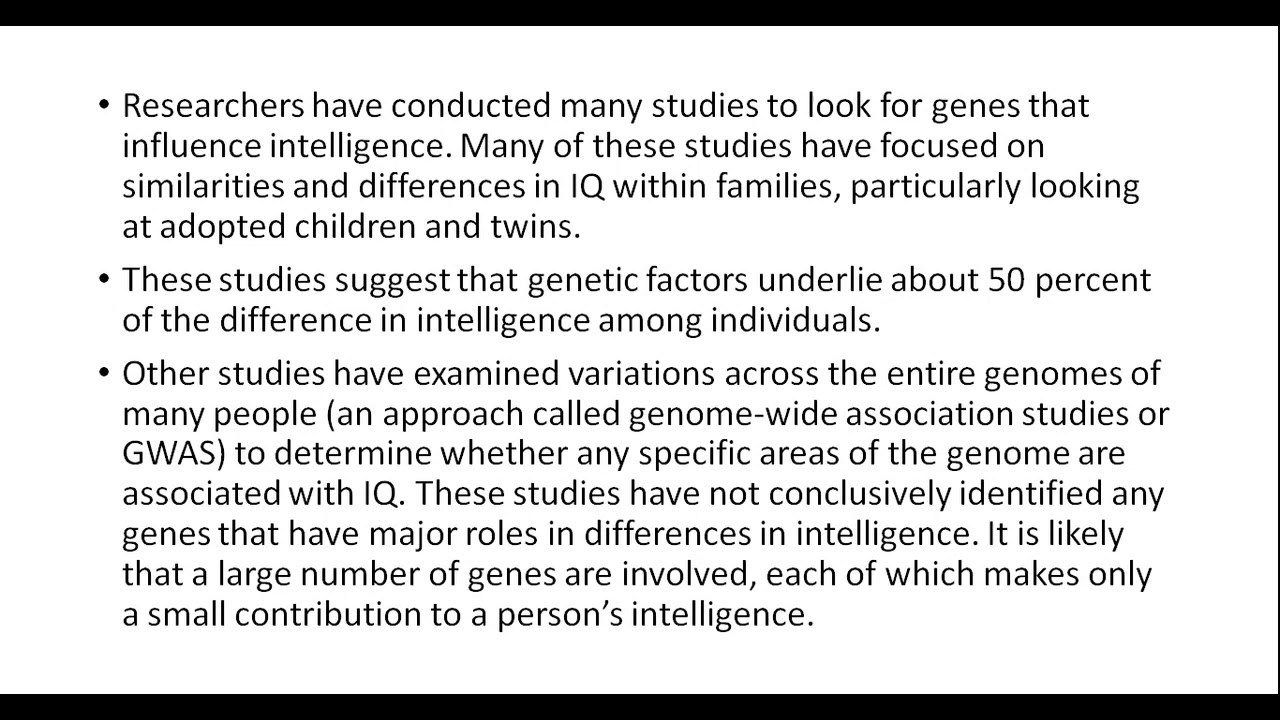 Factors influence on Intelligence. - YouTube