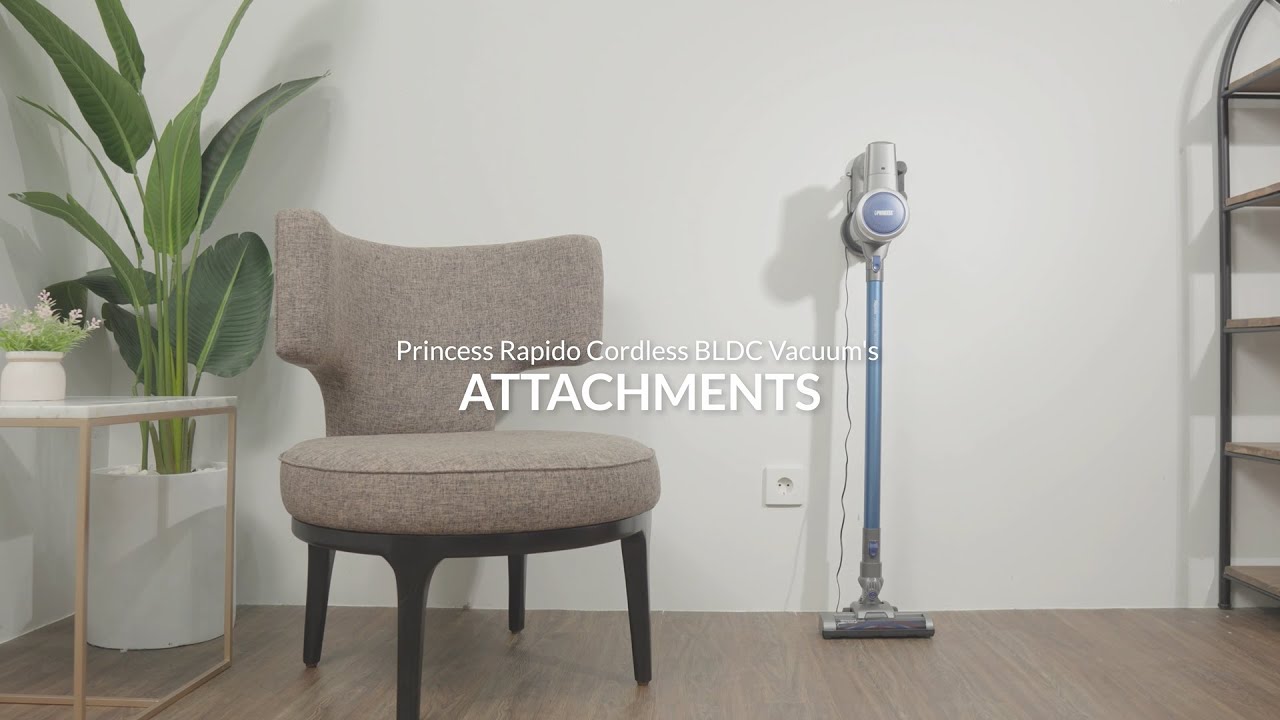 RAPIDO CORDLESS BLDC VACUUM'S ATTACHMENTS IN USE - Princess Home Dry ...