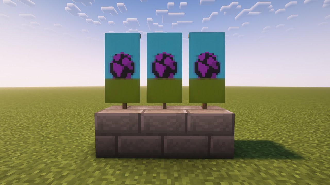 How To Make Dragon Egg Banner In Minecraft - YouTube