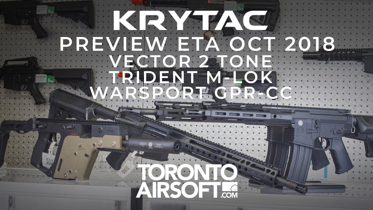 KRYTAC PREVIEW PART 1. ETA OCT. VECTOR 2TONE, TRIDENT MLOK, WARSPORT ...
