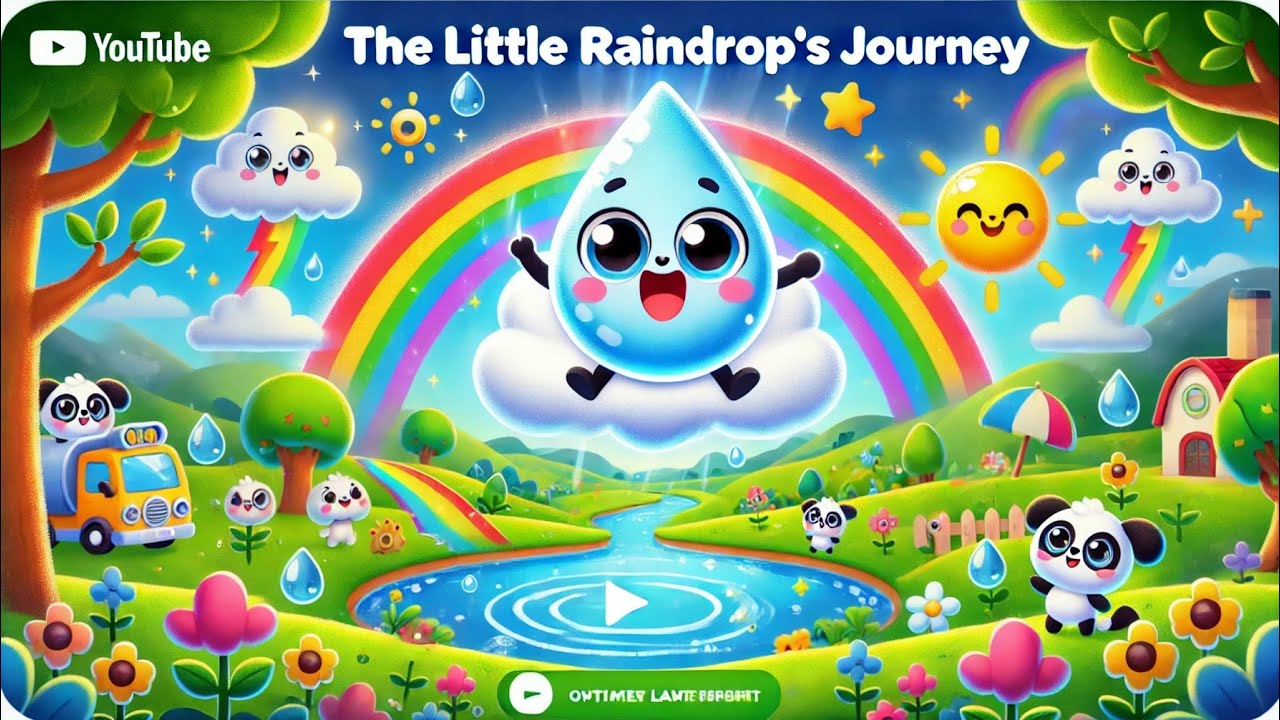 🌧️ "THE LITTLE RAINDROP'S JOURNEY" – A Fun & Magical Kids Song! 🌈💦 ...