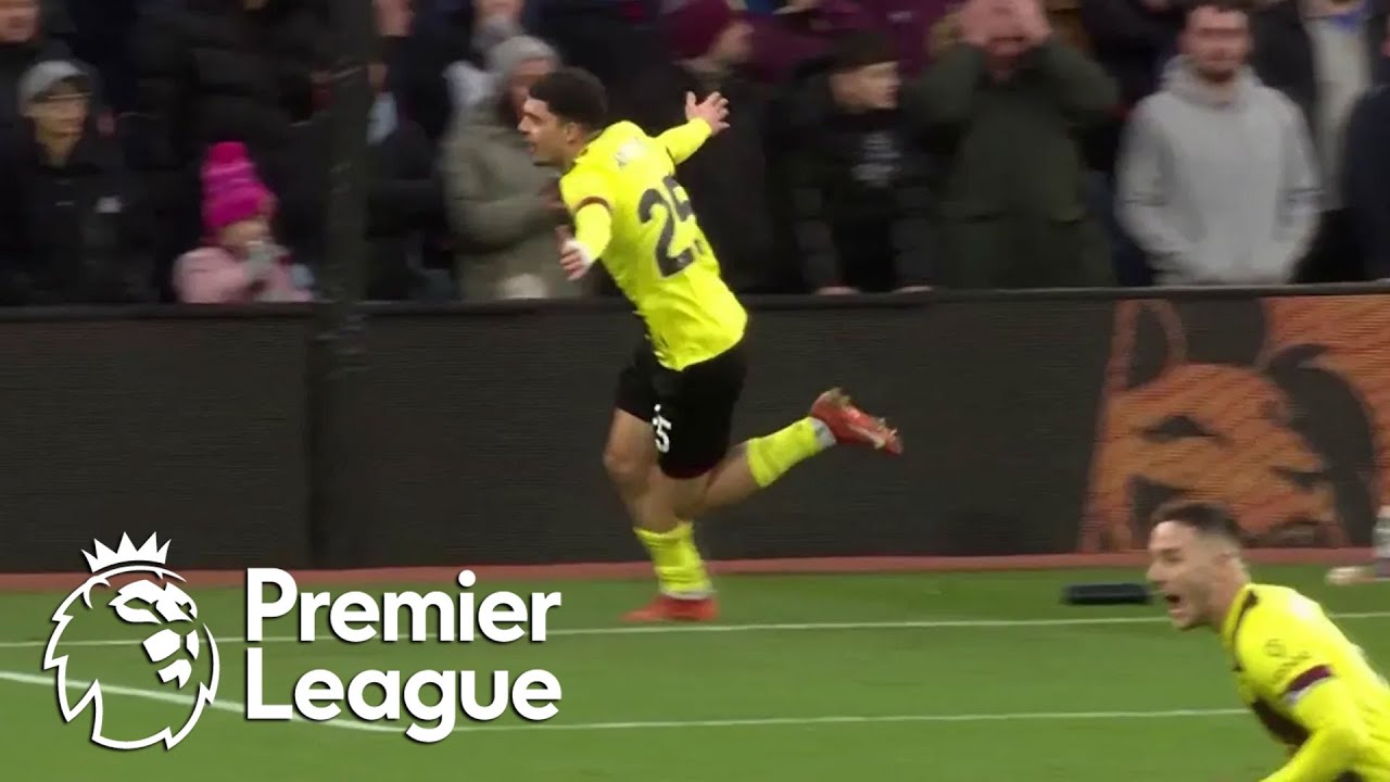 Zeki Amdouni equalizes for Burnley against Aston Villa | Premier League ...