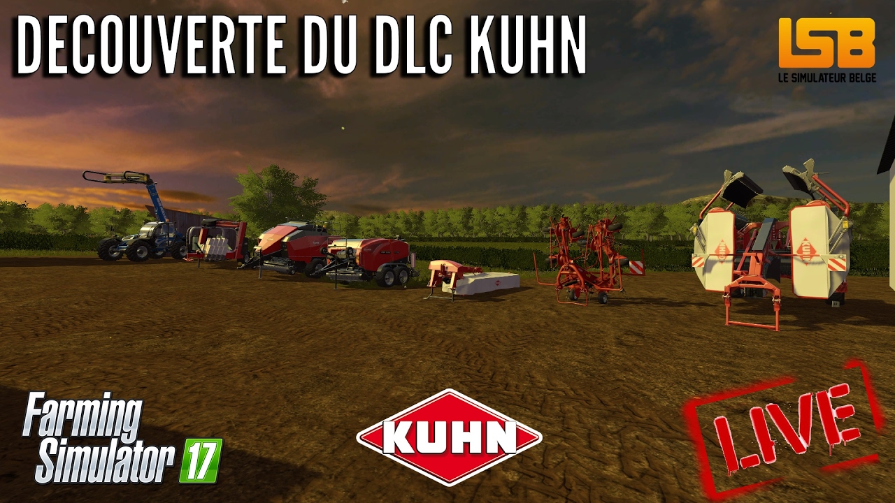 [LIVE] FS17 | Découverte du DLC Kuhn! - YouTube