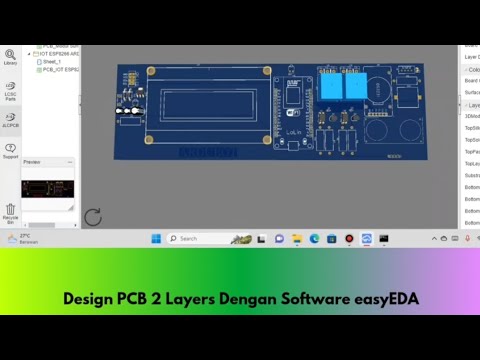 Design Dan Cetak PCB 2 Layer Menggunakan easyEDA - YouTube