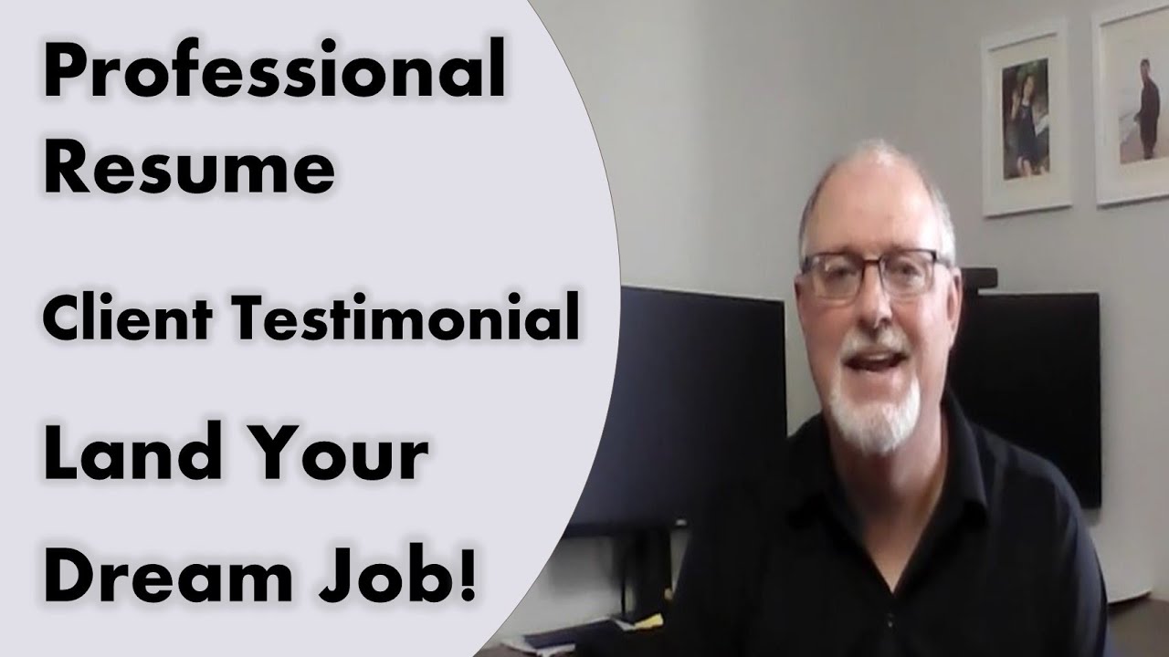Resume writing testimonial 02 - YouTube