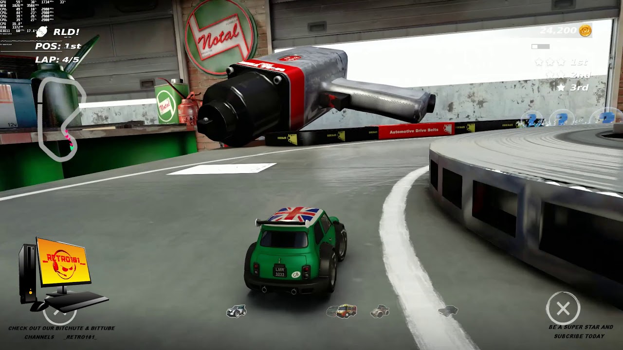 PC GAMES table top racing world tour r4 - YouTube