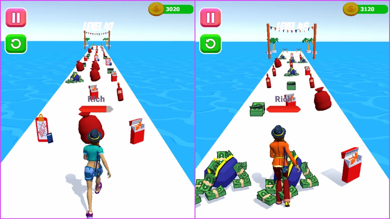 RICH RUN FUNNY 3D GAME #45 | RELAX GAME FOR DAY | ANDROID/IOS - YouTube