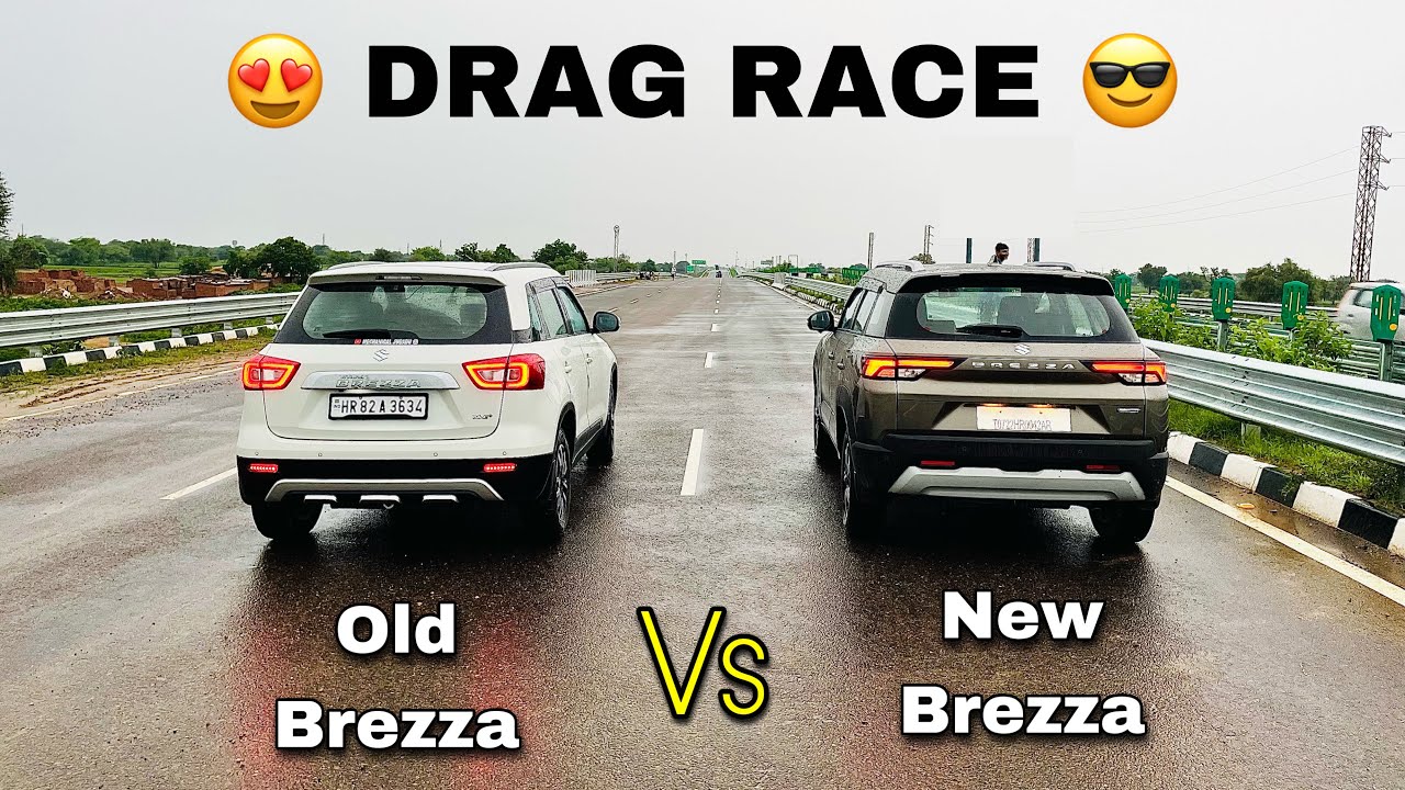 Drag Race of New Brezza Vs Old Brezza | Mechanical Jugadu - YouTube