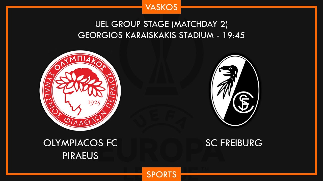 🔴 LIVE | ΟΛΥΜΠΙΑΚΟΣ - ΦΡΑΪΜΠΟΥΡΓΚ | EUROPA LEAGUE | OLYMPIACOS ...