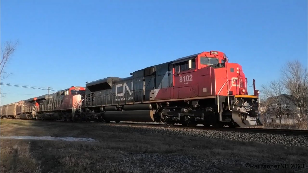 Rare CN SD70ACe leads Potash Train! - YouTube