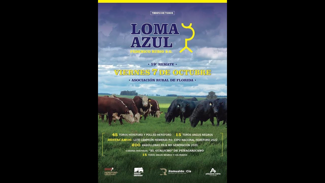 07/10/2022 Asociación Rural de Florida - Romualdo Rodríguez Ltda. - YouTube