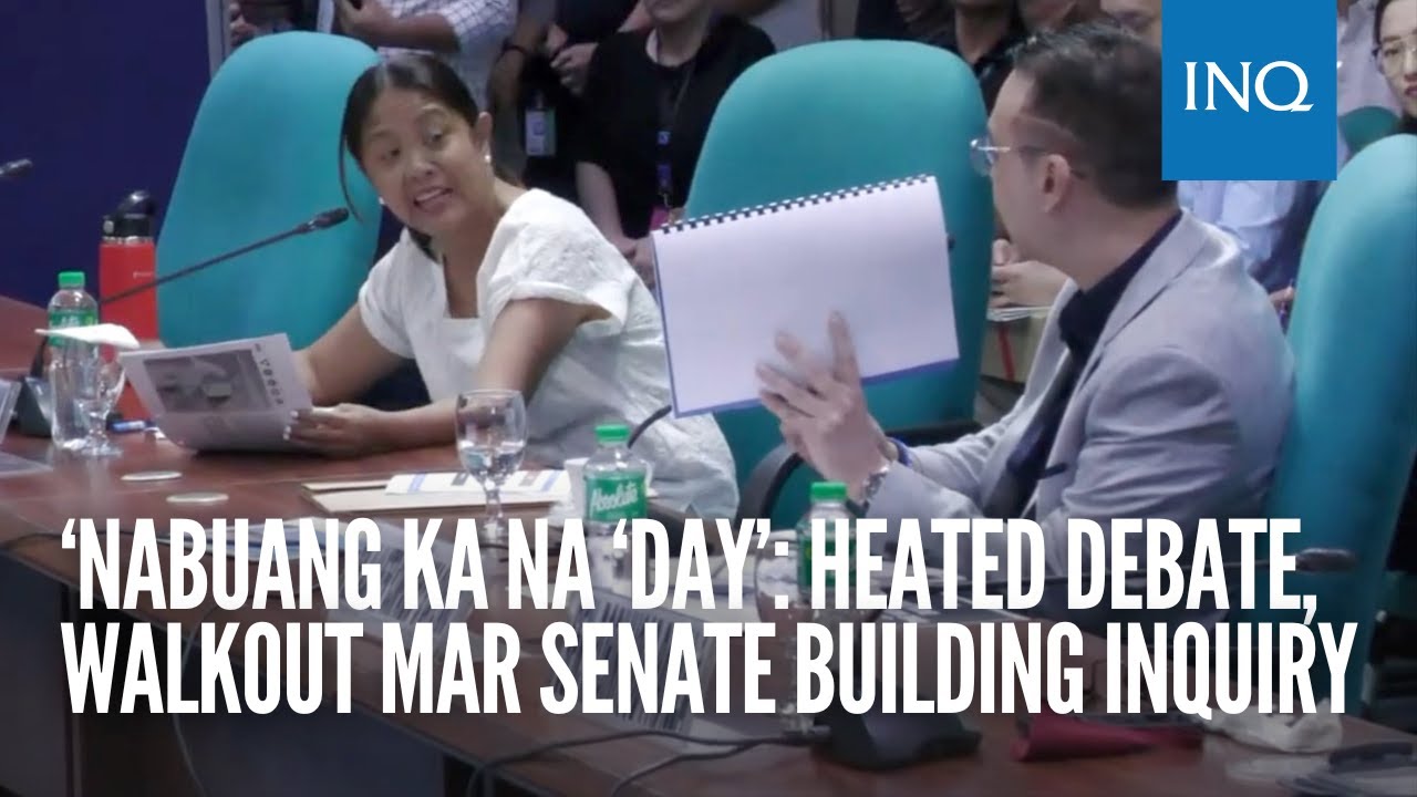 ‘Nabuang ka na ‘day’: Heated debate, walkout mar Senate building inquiry - YouTube