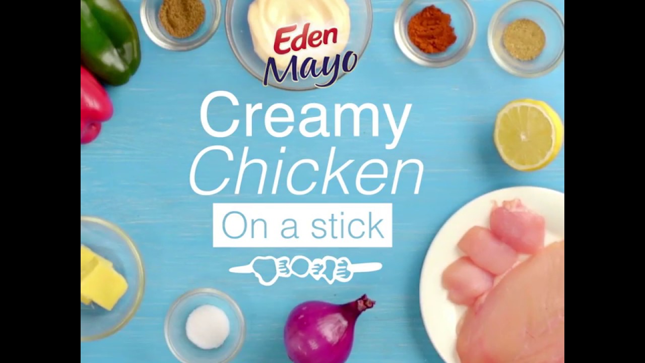 Eden Mayo Creamy Chicken on a Stick - YouTube